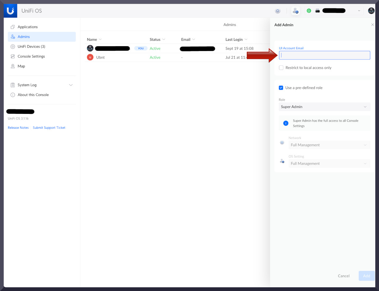 Changing Ownership on a Gen2 Plus Ubiquiti Cloud Key - SUURV ...